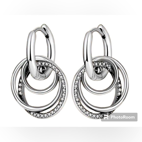Jewelry | 925 Sterling Silver Double Hoop Earrings | Poshmark